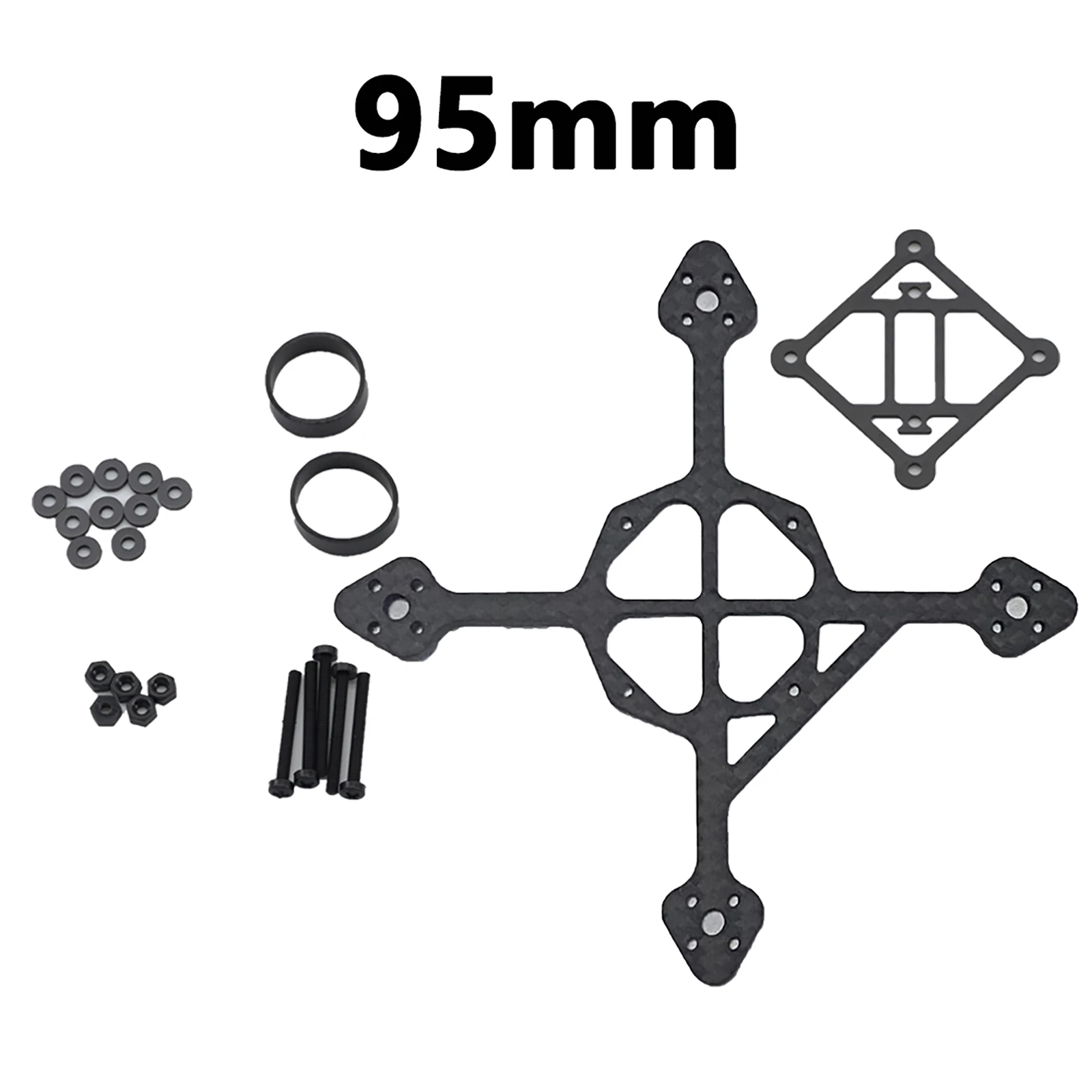 95mm Wheelbase 3K Carbon Fiber Bottom Plate Frame Kit 8g Toothpick ...