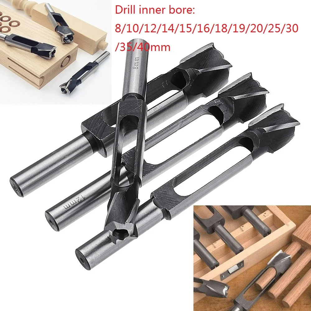 8/10/12/14/15/16/18/19/20/25/30/35/40mm Tenon Dowel And Plug Drill 13mm ...