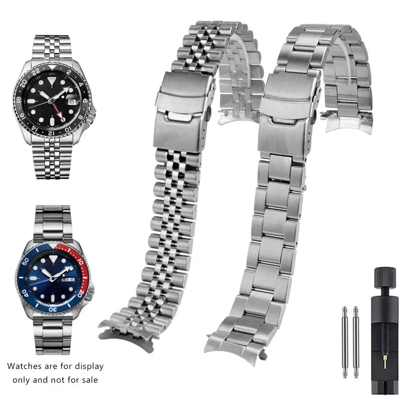20mm 22mm Strap For Seiko SKX009/007 Band Watch 316L Stainless Steel ...