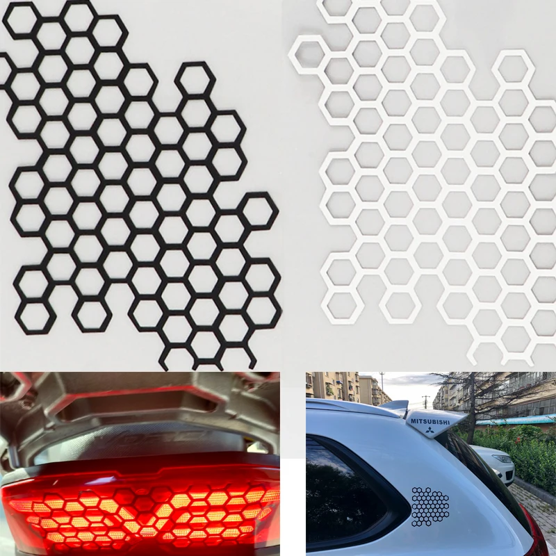2PCS Honeycomb Sporting style decorative vinyl sticker Motorcycle ...