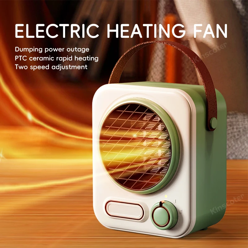 Electric Mini Fan Heater Warm Blower Portable Desktop Household Wall ...