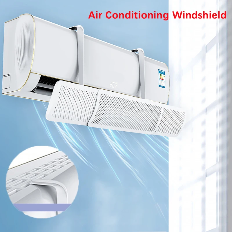 Punch Free Air Conditioner Windshield Anti-direct Blowing Windshield ...