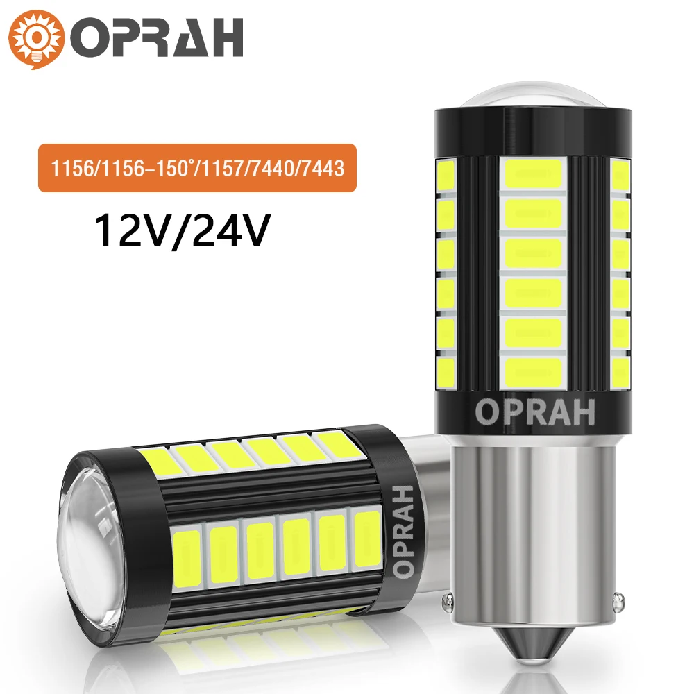 2X P21W LED 1156 BA15S 5630 Bulbs 1157 P21/5W BAY15D BAU15S PY21W T20 ...