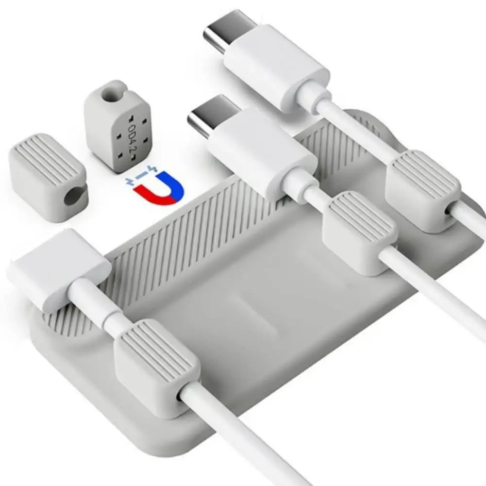 Magnetic Cable Clip Organizer | Desktop Cable Clip Protector | Magnetic ...