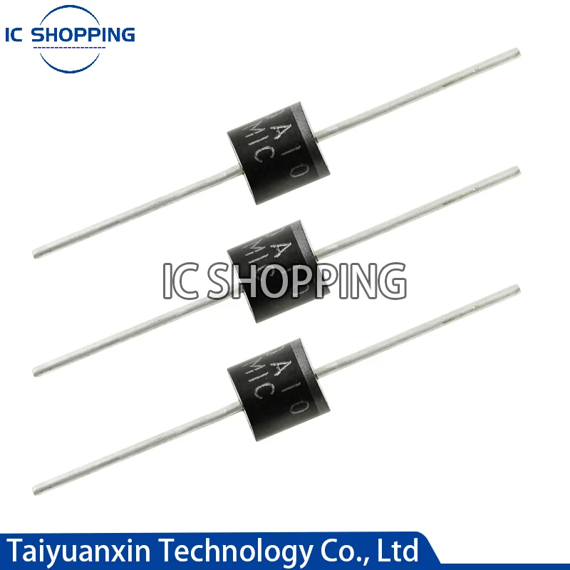 20pcs 10a10 6a10 20a10 Diode R-6 Dip 6a 10a 20a 1000v Électrique Axial ...