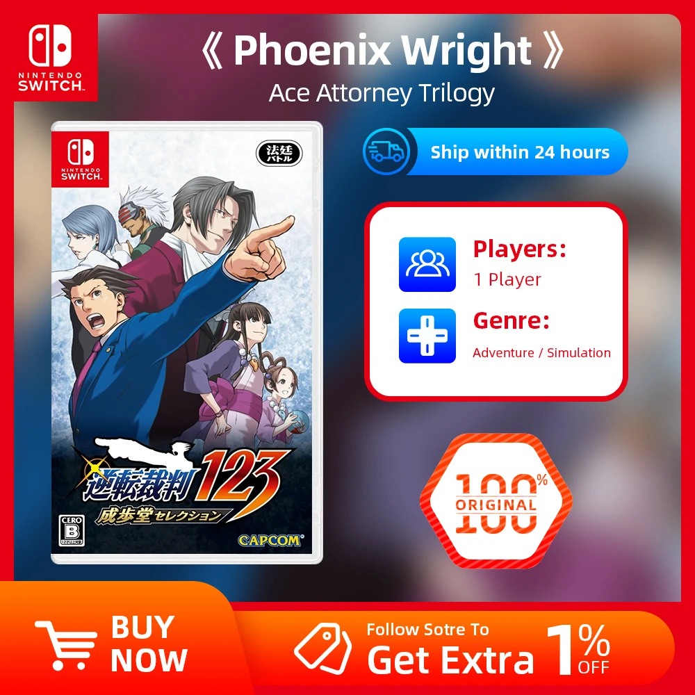 Nintendo Switch Ofertas Do Jogo-phoenix Wright: Ace Trilogia Advogado ...