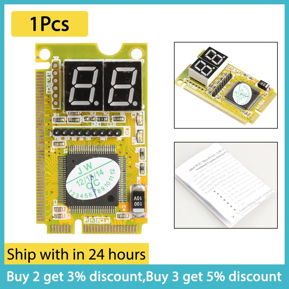 Motherboard Diagnostic Analyzer Tester Pci Card - 1pcs 3in1 Card Mini ...