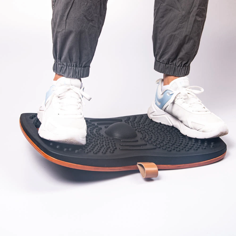 Portable-Standing-Desk-Mat-Anti-Fatigue-Wooden-Wobble-Balance-Board ...