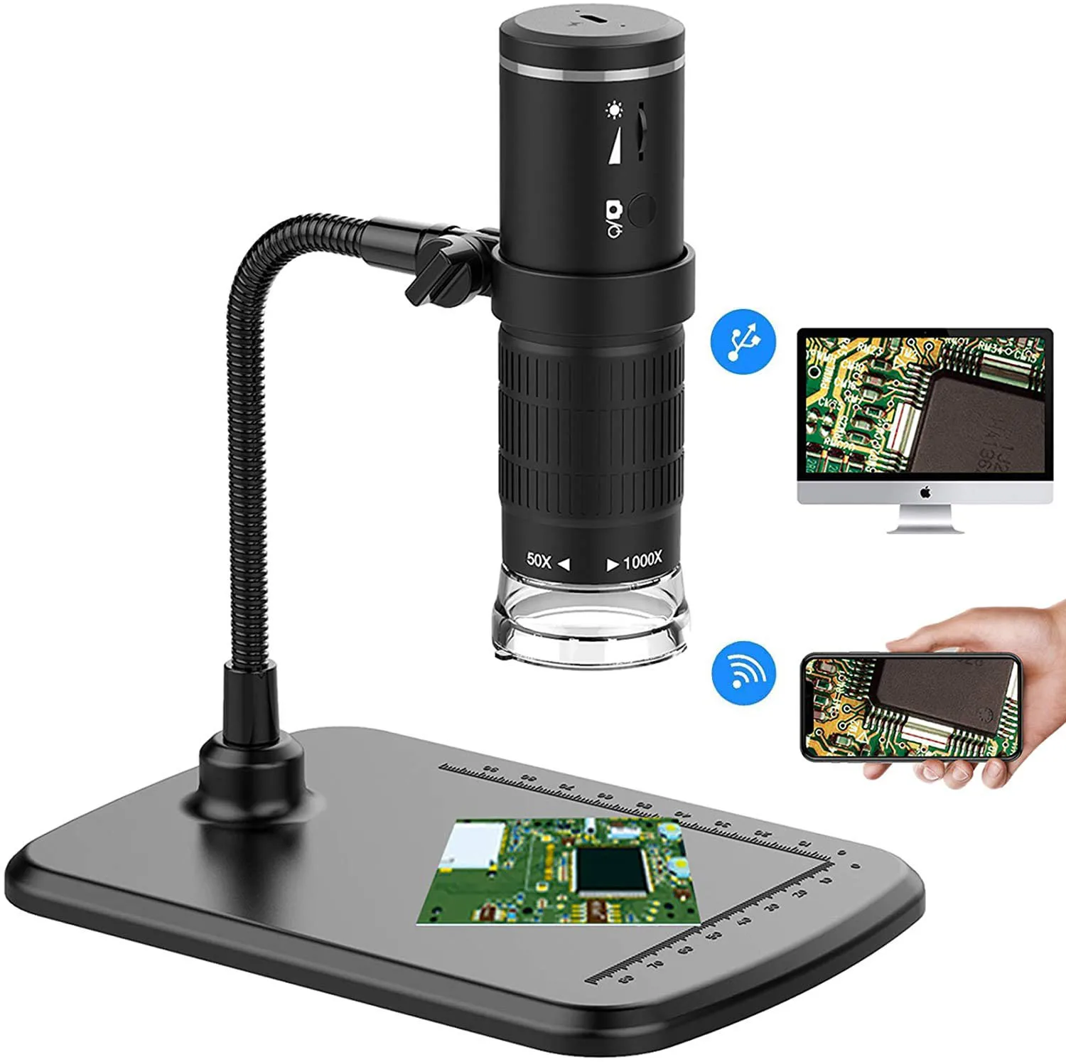 Digital-Microscope-Handheld-USB-HD-Inspection-Camera-50x-1000X-Portable ...