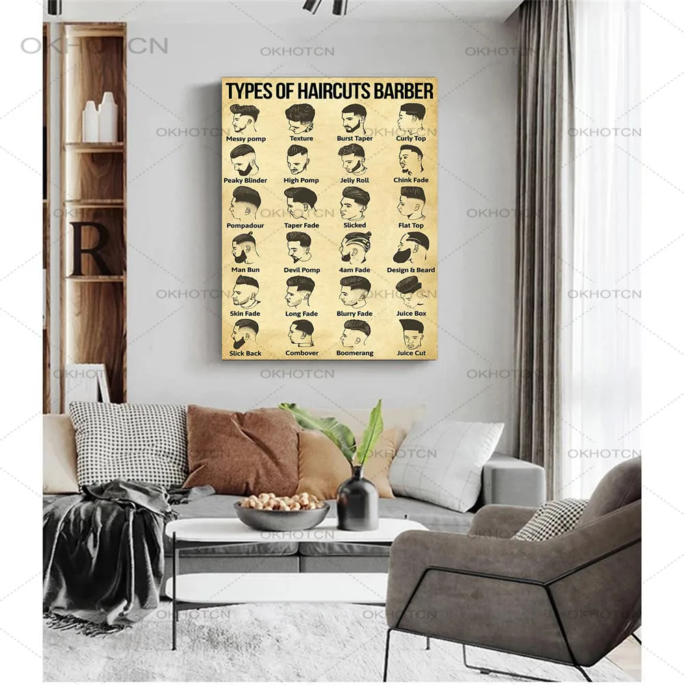 Black Barbershop Haircut Posters