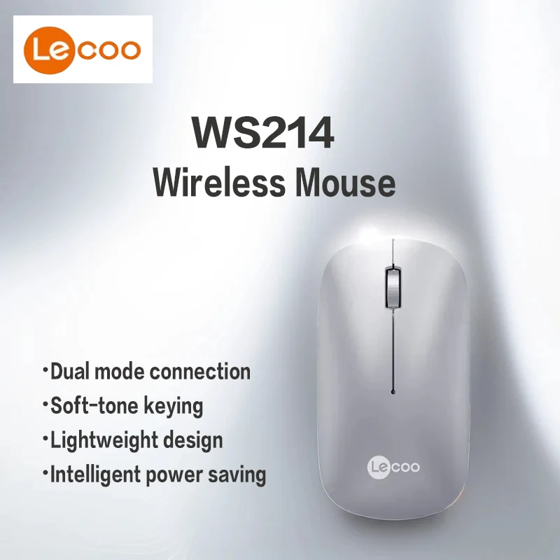 Lecoo-WS214DM-Bluetooth-Wireless-Mouse-Light-Tone-PIXART-Engine ...