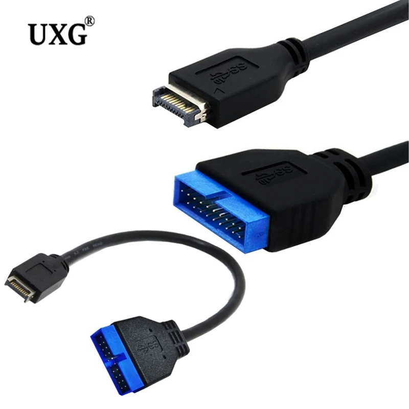 USB-3-1-Front-Panel-Header-to-USB-3-0-20Pin-Header-Extension-Cable-30cm ...