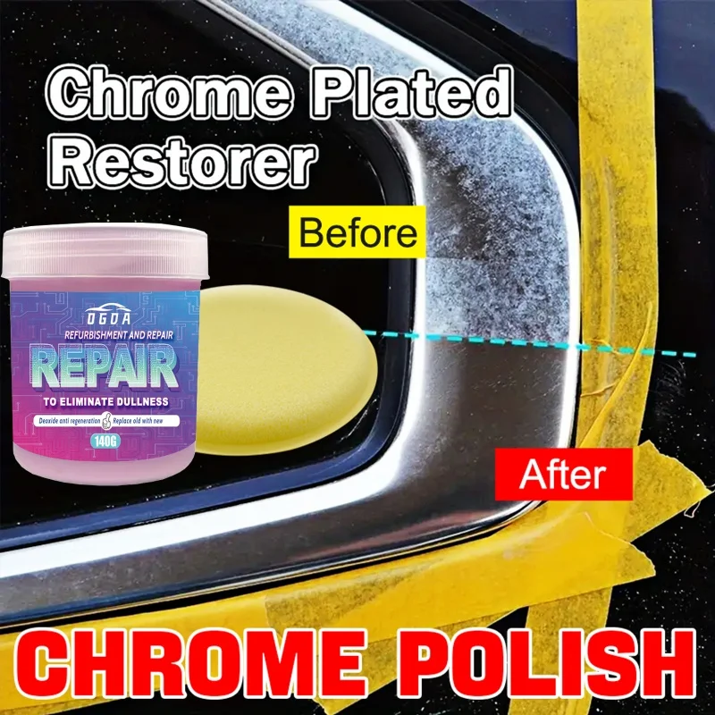 Car rust remover paste metal surface chrome plating agent - Removes ...