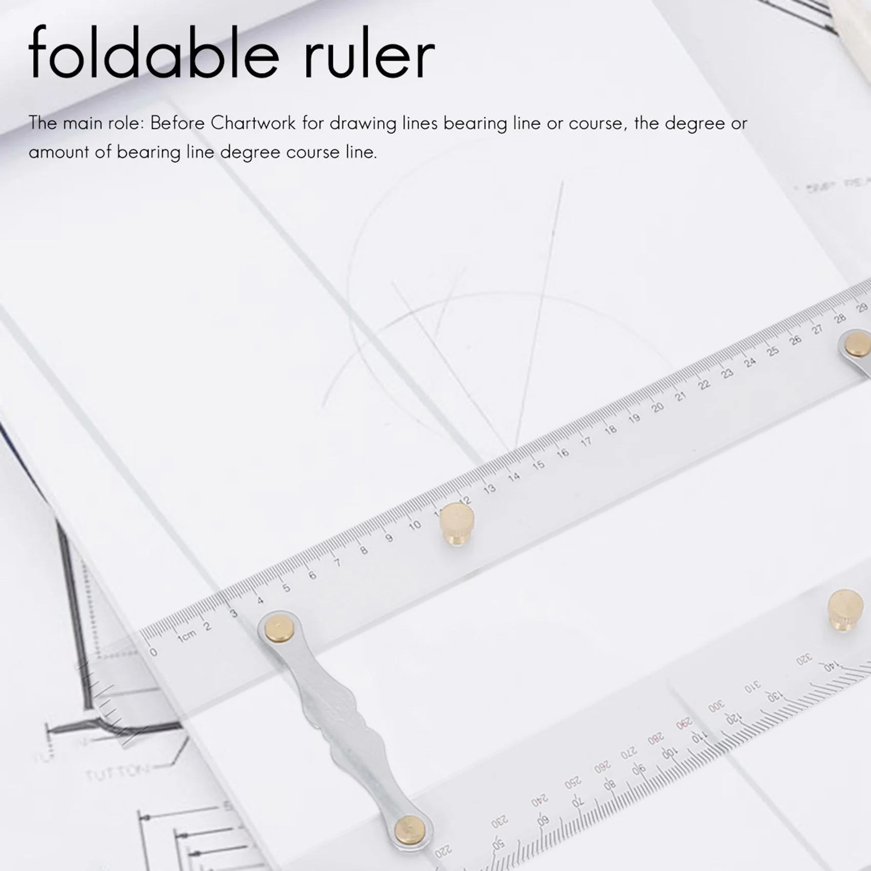 Marine Ruler Parallel Ruler Nautical Charts Parallel Ruler Mapping ...