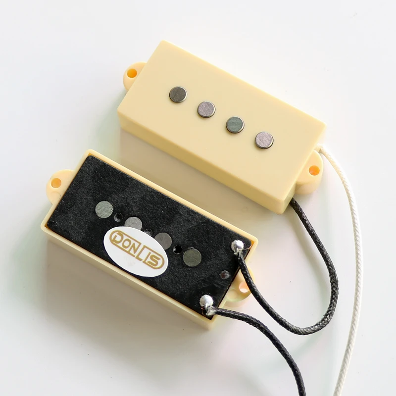 Donlis-Vintage-Sound-Alnico-5-Magnet-4-String-P-Bass-Pickups-In-Black ...