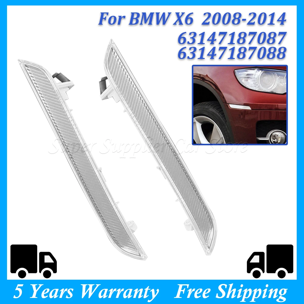 63147187087-63147187088-Front-Bumper-Side-Marker-Reflector-Lights-Clear ...