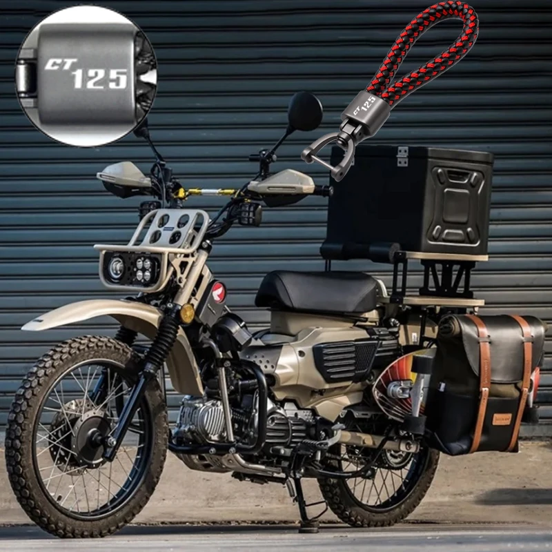 혼다 CT125 CT 125 헌터 커브 2012 2023 CT125 액세서리, 오토바이 꼰 로프 키링 금속 키체인 합금 키 체인 ...