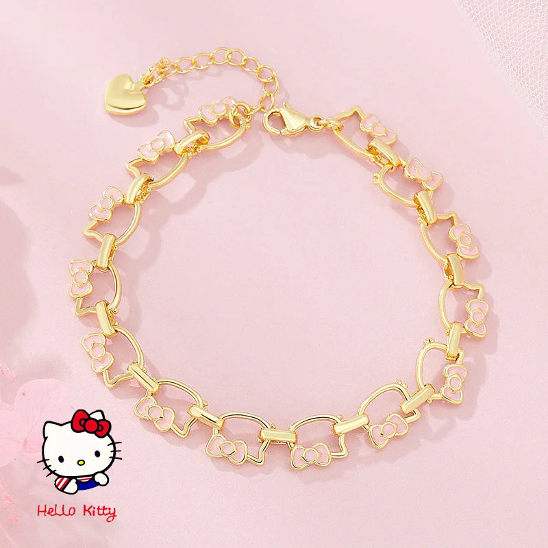 Summer-18K-Gold-Plated-Hello-Kitty-Oval-Chain-Bracelet-Women-S-Cartoon ...