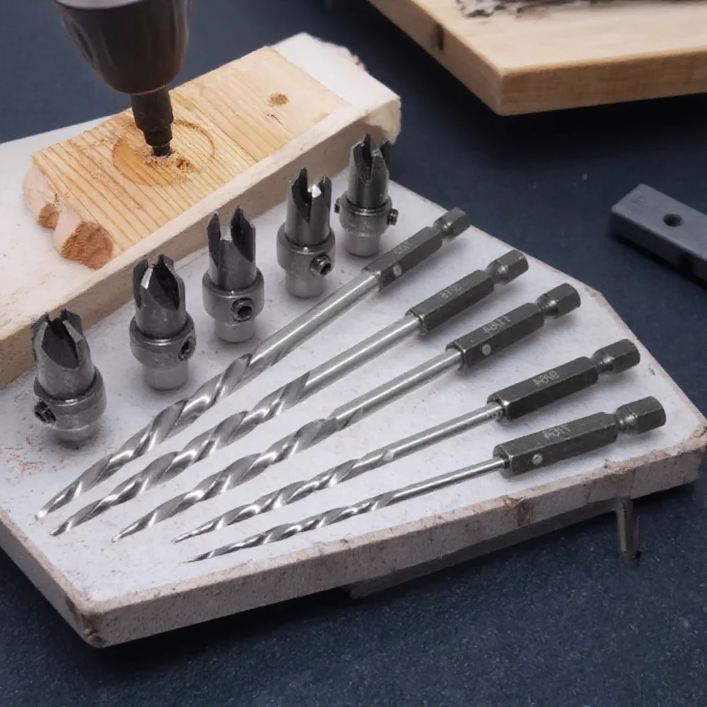 STONEGO Woodworking Countersink Drill Countersunk Slot Guide Screw Hole ...