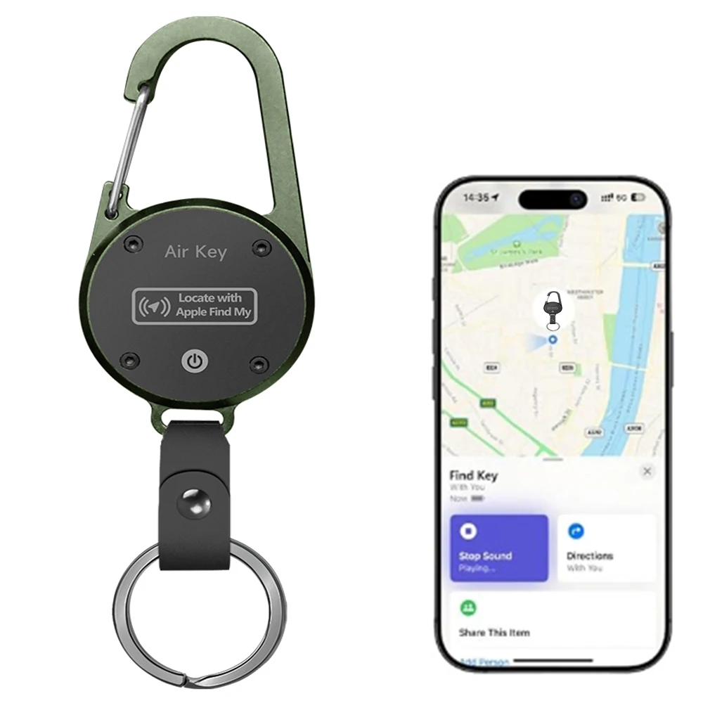 Keychain Tracker Tag, Works with My (iOS Only), Car Key Chain Keychain ...