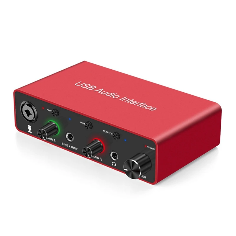 192Khz-USB-Audio-Interface-Sound-Card-XLR-Interface-Studio-For-Podcast ...