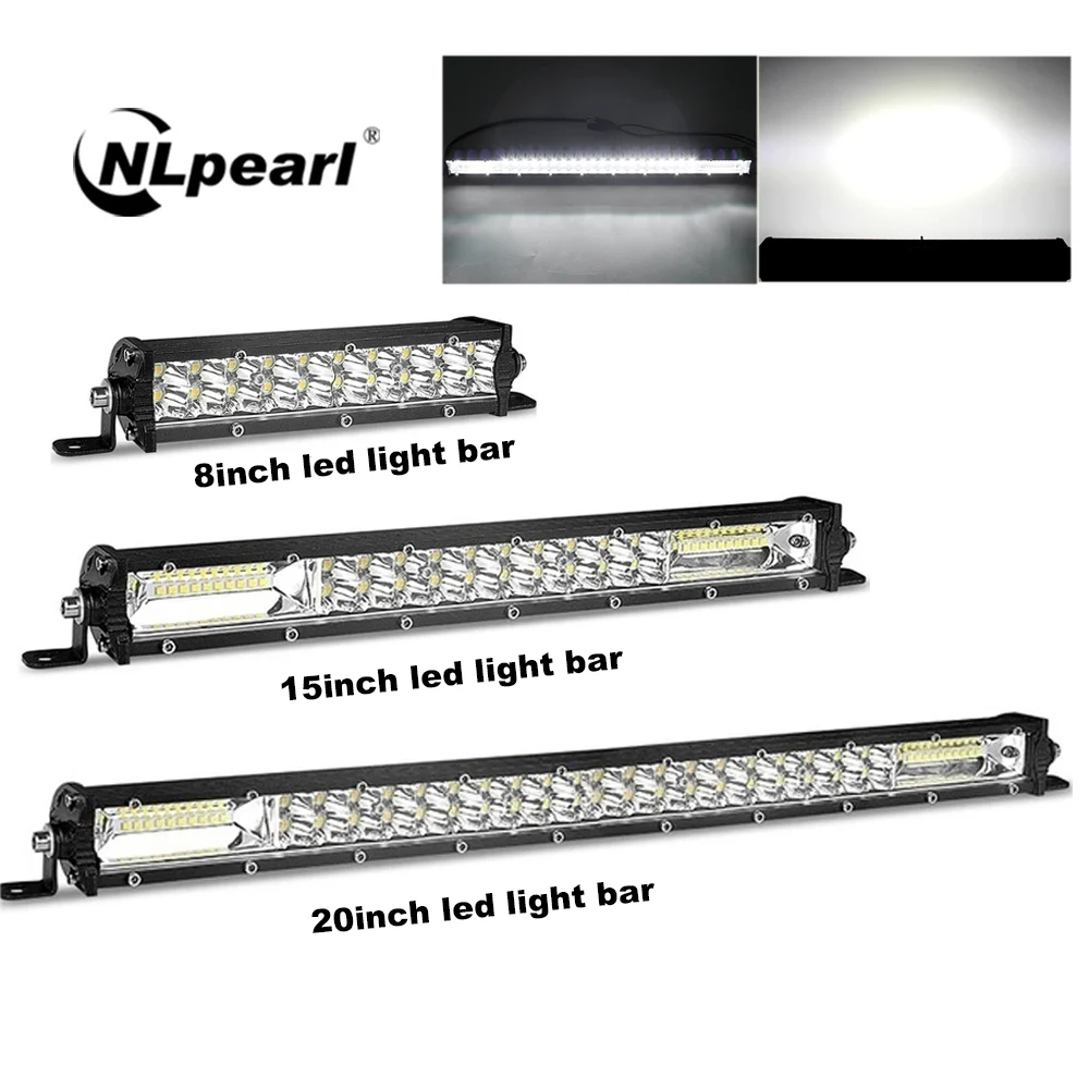 8-15-20-inch-LED-Light-Bar-Off-Road-White-Spot-FLood-Beam-LED-Work ...
