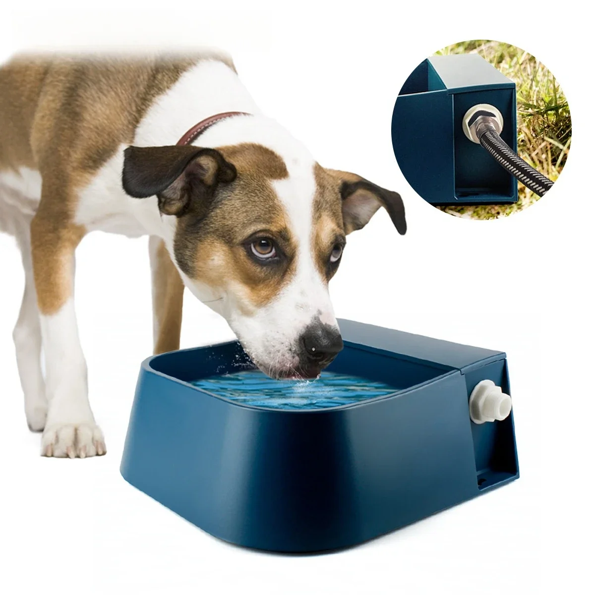 Auto-Non-Slip-Dog-Water-Dispenser-Pet-Dog-Bowl-Feeder-Float-Valve-Auto ...