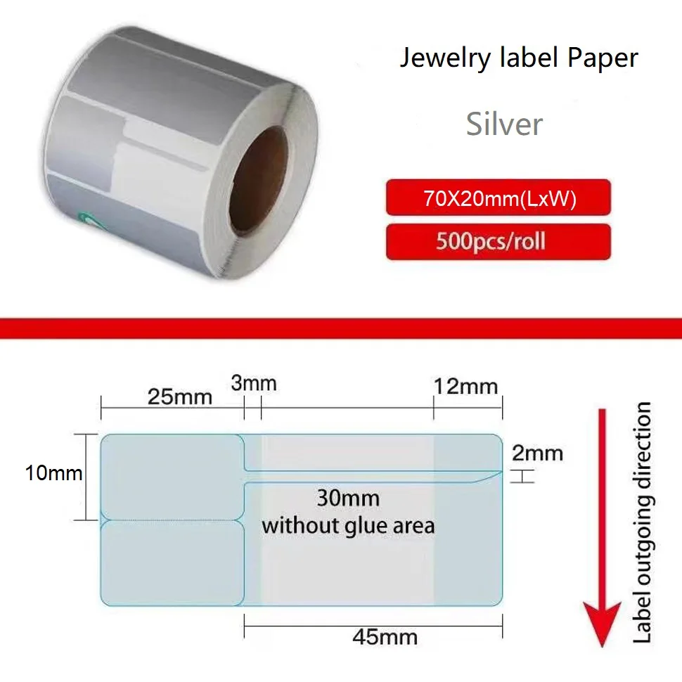 500Pcs-Silver-Tone-Jewelry-Price-Labels-70x20mm-Blank-Jewelry-Tag-70x30 ...