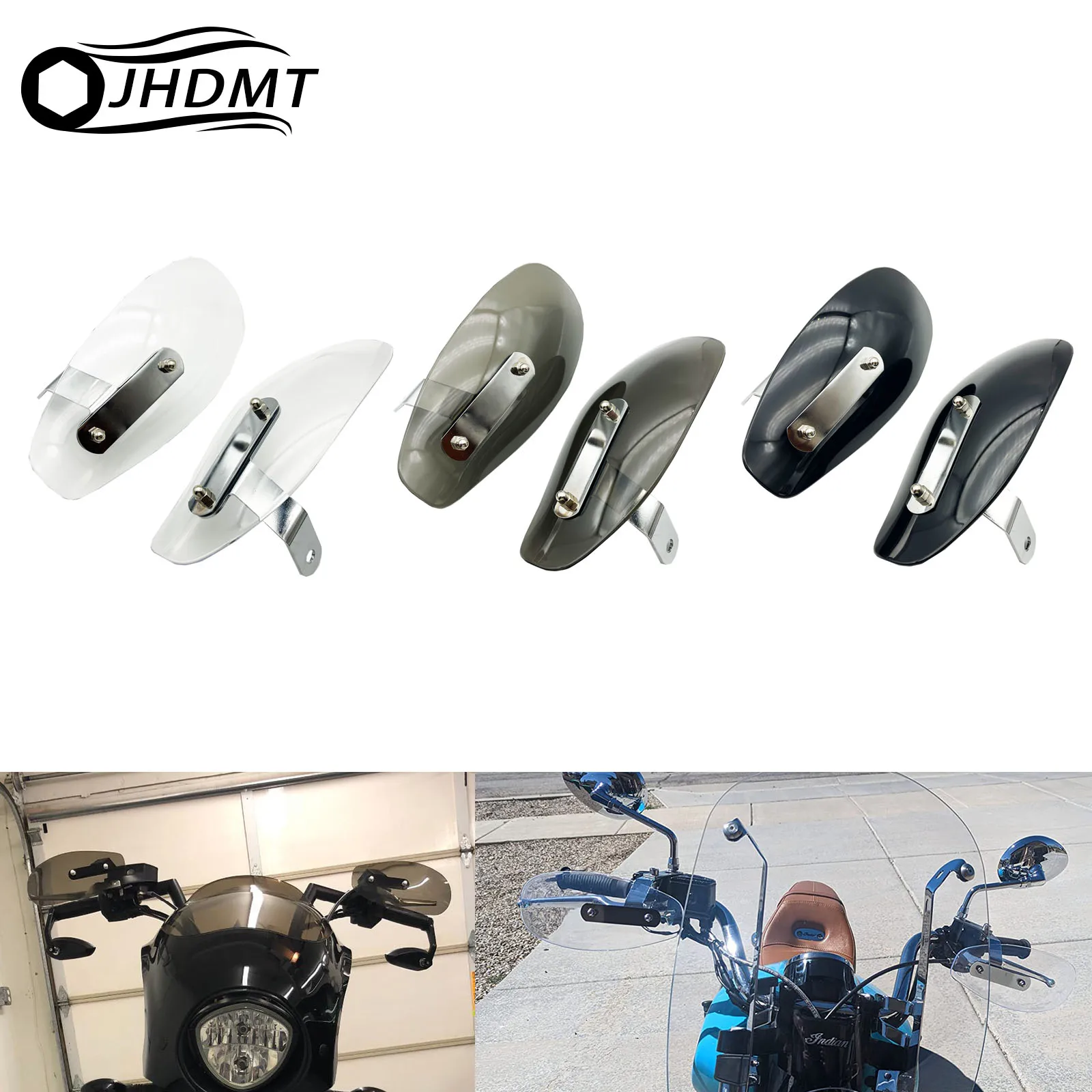 Motorcycle-Handguards-Protector-Shield-Wind-Deflector-For-Harley ...