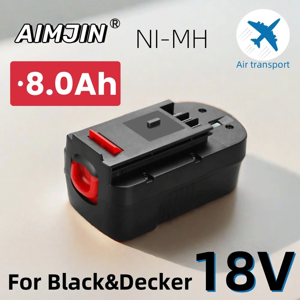 Rechargeable 18v 6.0/8.0/10.0ah Tools Battery For Black& Decker Hpb18 ...