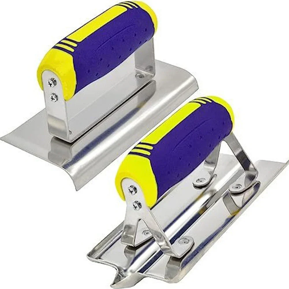 Corner-Trowel-Stainless-Steel-With-Grip-Handle-Professional-Plastering ...