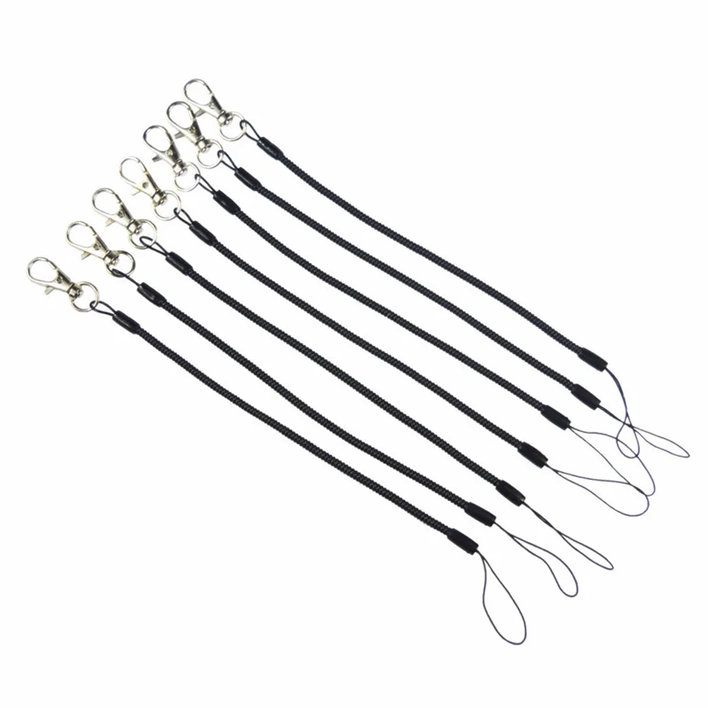 2PCS-LOT-Fashion-Black-Plastic-Elastic-Alloy-Keychain-Ring-for-Fishing ...