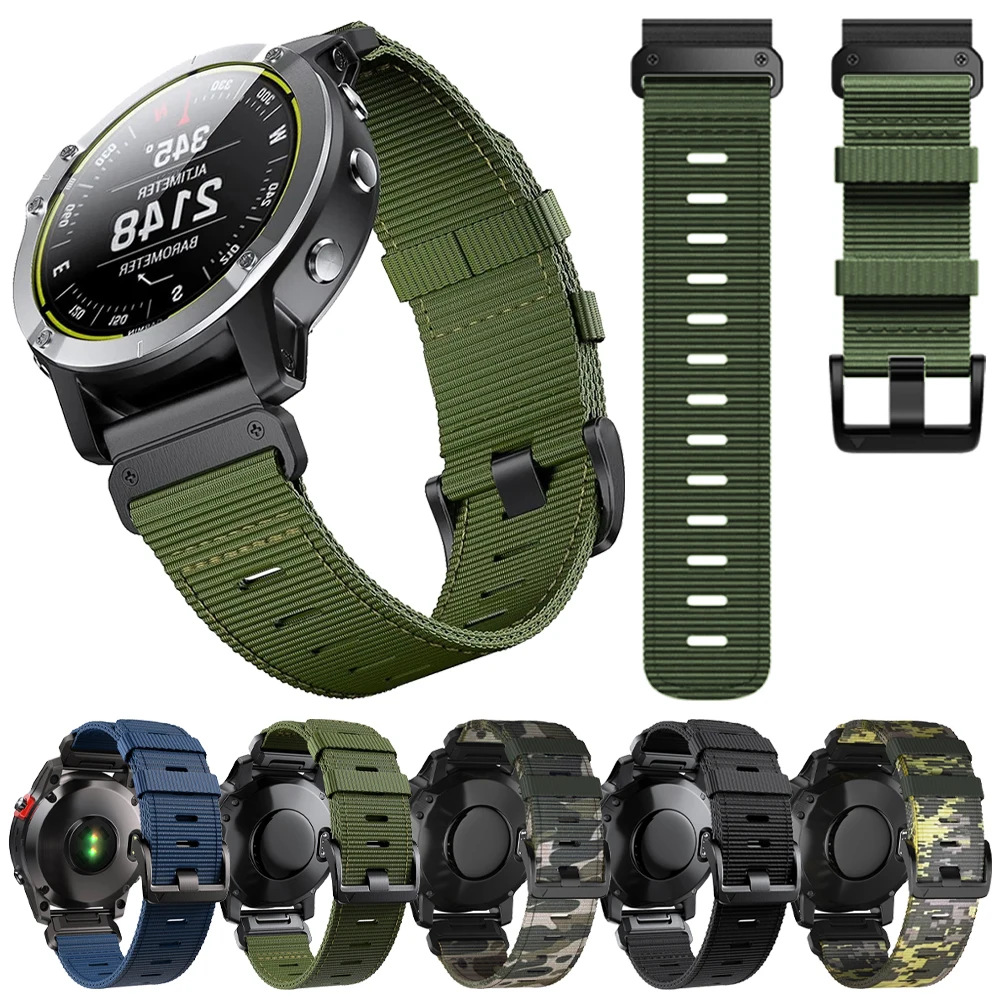 Nylon-Loop-Strap-For-Garmin-Descent-Enduro-2-Mk2-Mk2i-Mk1-Epix-Pro-G1 ...