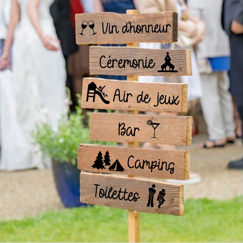 Personalized Directional Wedding Signs