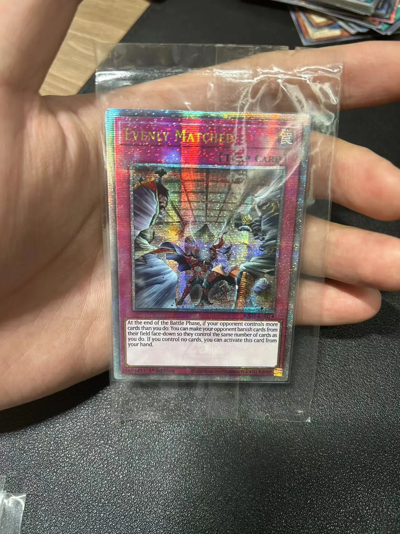 Yu-Gi-Oh-Quasi-ChromeSphere-E-QCSER-TCG-Evenly-Matched-RA01-EN074-Board ...