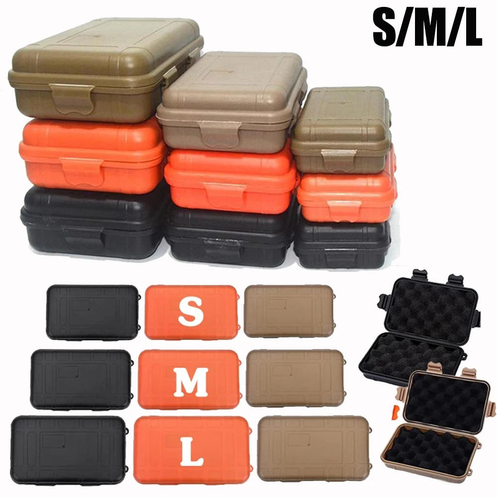 Outdoor-Waterproof-Survival-Sealed-Box-Dustproof-Shockproof-Plastic-EDC ...