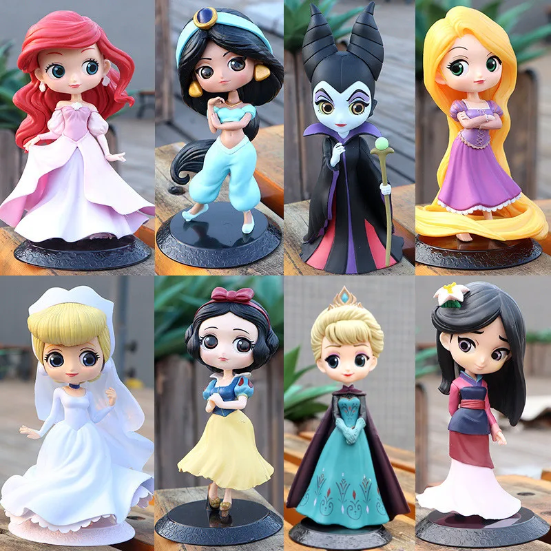 Disney-Figurines d'anime de la reine des neiges, Elsa, Pepper, Q Posket ...