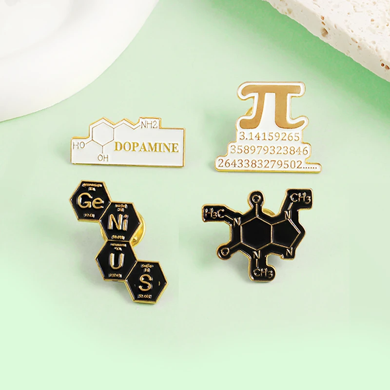 Chemical Molecule Science Brooches | Chemical Science Pins | Pins ...