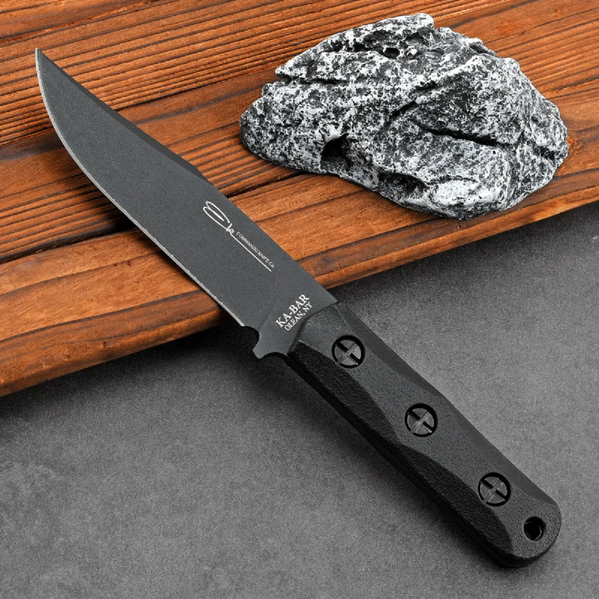 9-2-inch-Military-Tactical-Knife-with-Scabbard-1095CroVan-Steel-Outdoor ...