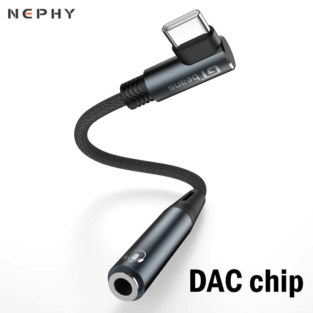 90-Degree-DAC-Lossless-decoding-Adapter-USB-Type-C-to-3-5mm-Jack ...