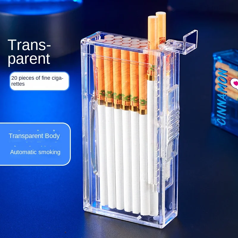 Transparent-Slim-Cigarette-Box-Automatic-Ejection-Waterproof-and-Anti ...