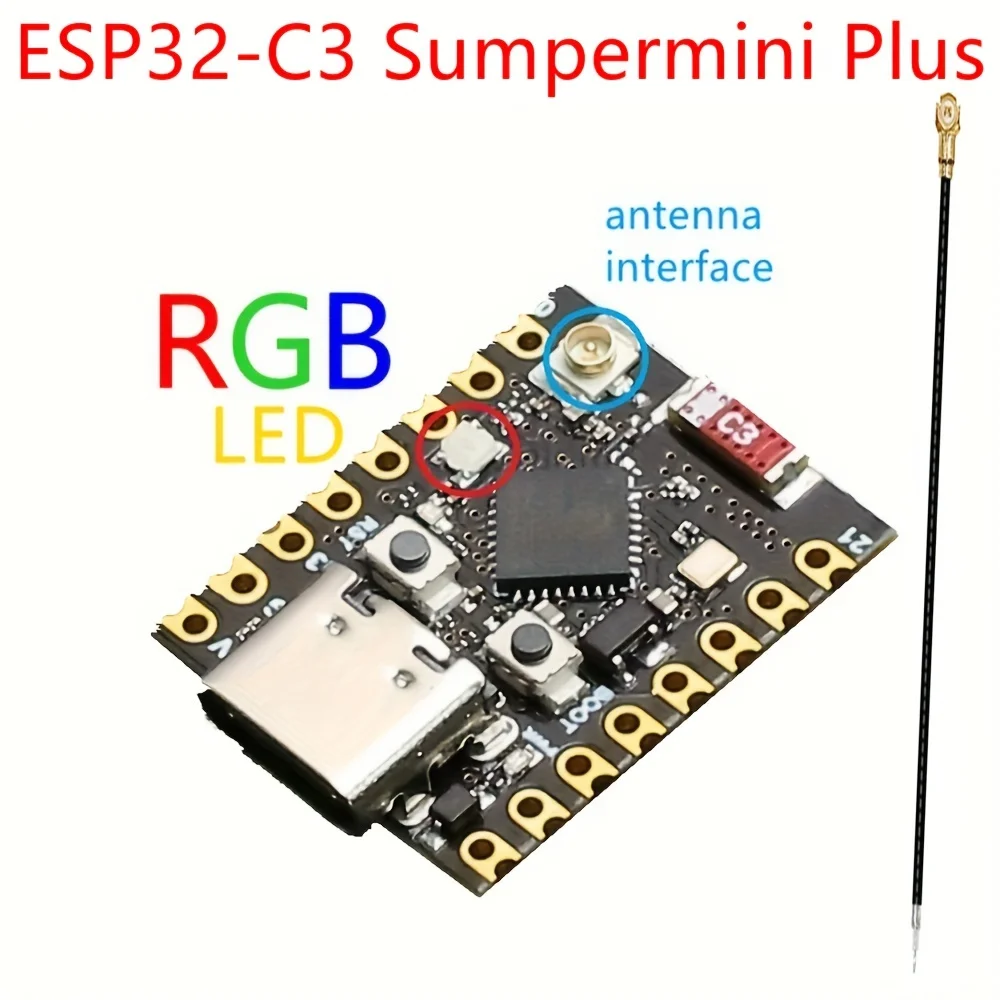 ESP32-C3-con-antena-IPEX-SuperMini-V2-Plus-placa-de-desarrollo-IOT ...