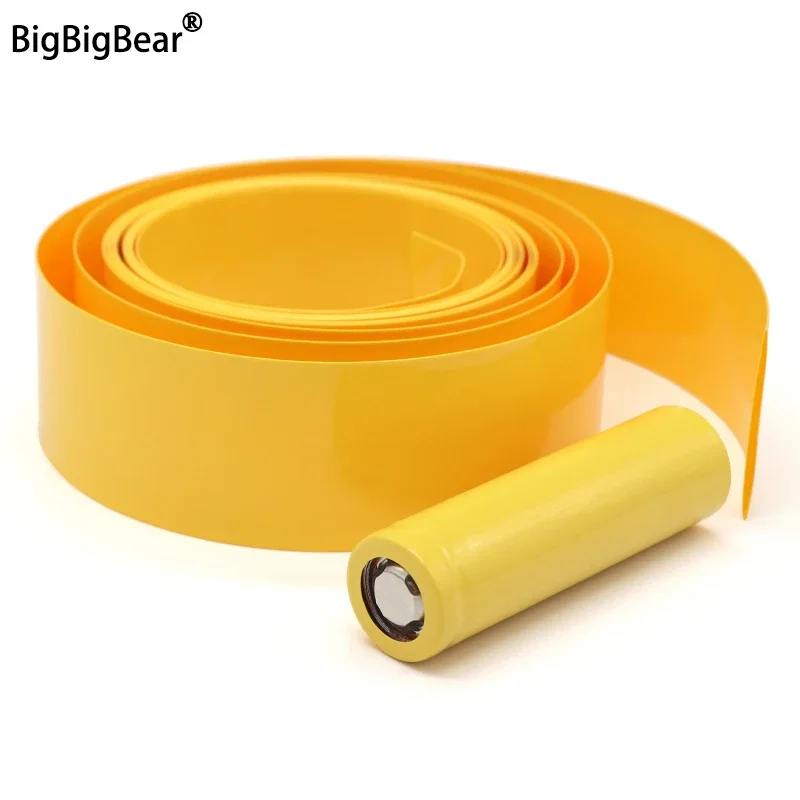18650-PVC-Heat-Shrink-Tube-Battery-Pack-Yellow-Width-29-5mm-200mm ...