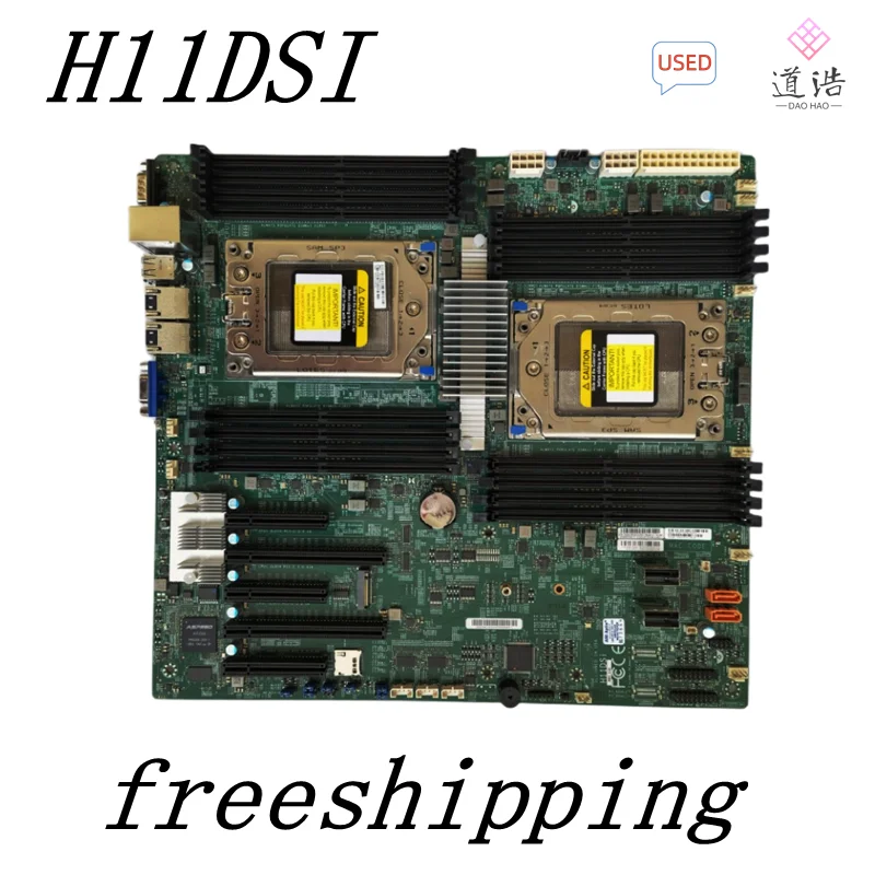 Soquete sp3 para supermicro h11dsi placa mãe ddr4 eatx usado mainboard ...