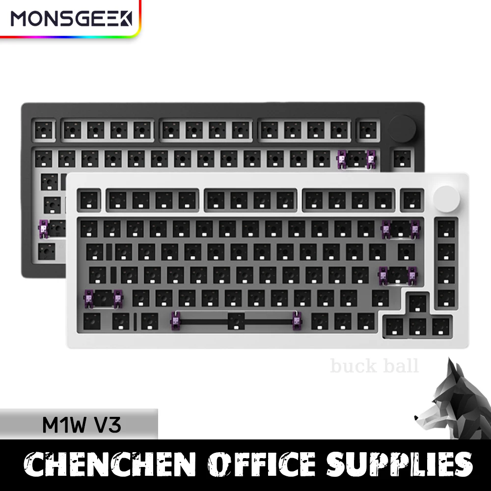 Monsgeek-M1W-V3-Gamer-Keyboard-kit-Aluminum-Wired-3-Mode-Mechanical ...