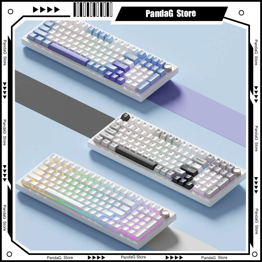 FENGLINGDU-F98-Mechanical-Keyboard-98-Layout-Gasket-Hot-Swap-Tri-mode ...