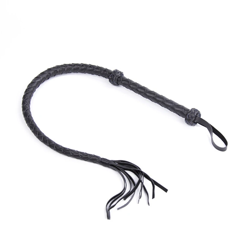 120CM Handwork Make Premium Genuine Cowhide Leather Whip Horse Training ...