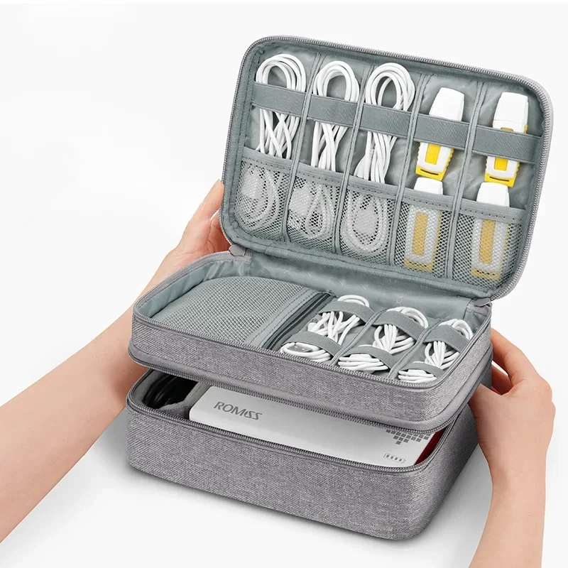 Large-Capacity-Headphone-Storage-Box-Data-Cable-Storage-Bag-Travel-USB ...