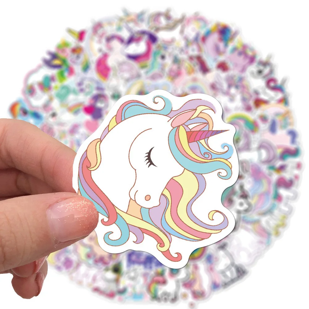 10-30-50-100PCS-Cute-Animals-Pink-Unicorn-Cartoon-Sticker-DIY-Diary ...