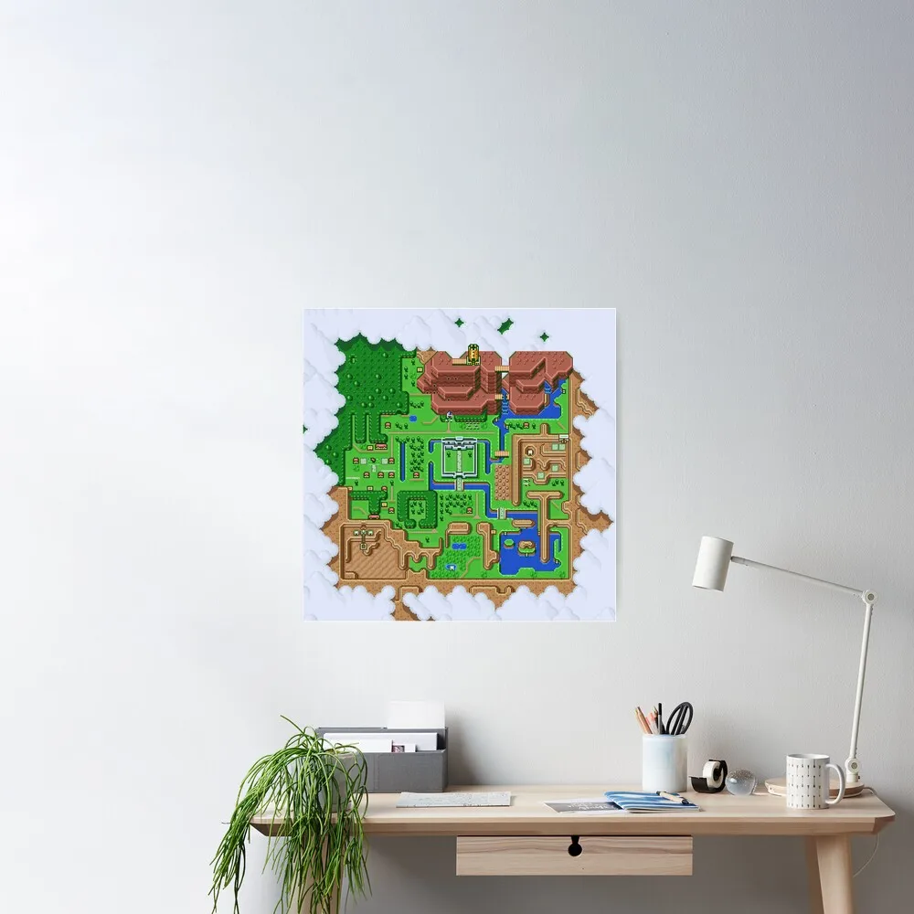 Super Mario World Map Poster